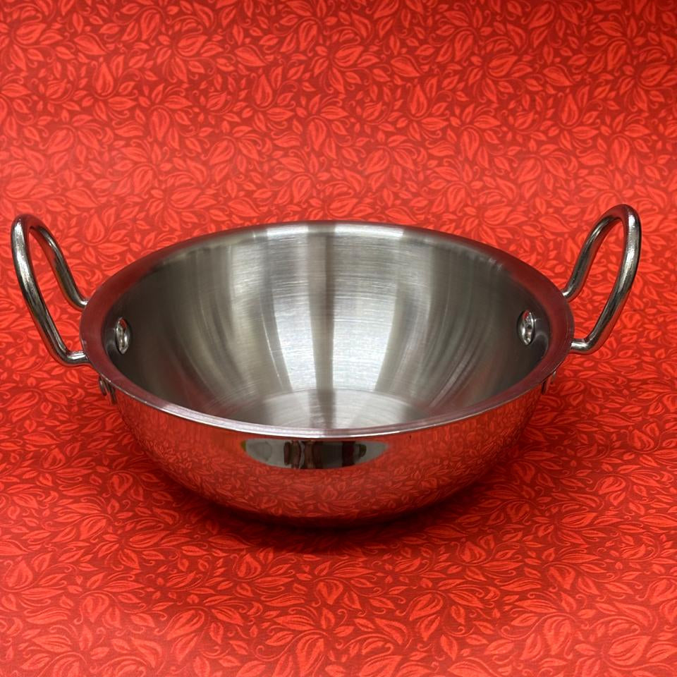 Baby Kadai 18G Stainless Steel (Induction Base) – Annams Shop