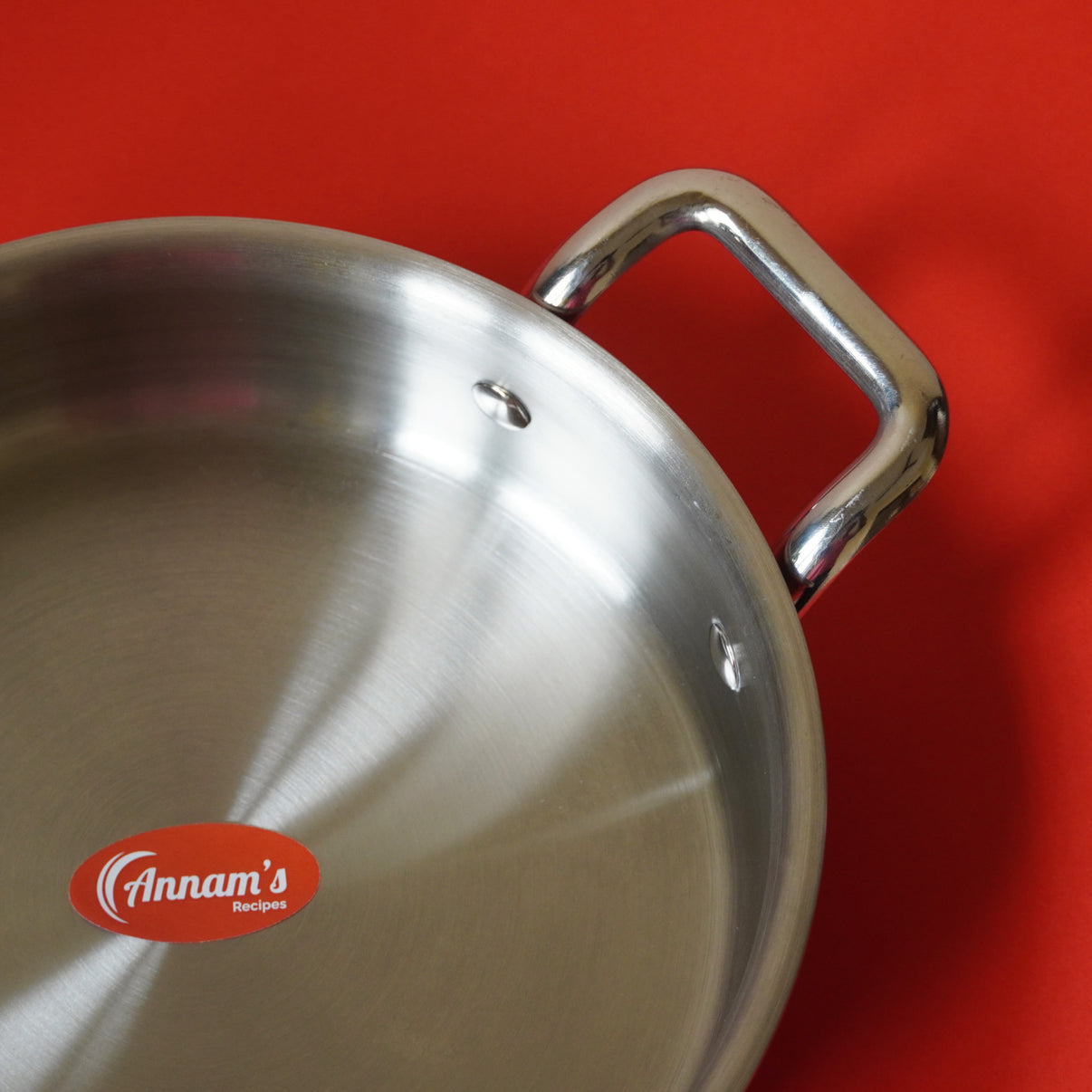 Double Handle Skillet in Stainless Steel | Durable & Stylish Cookware ...