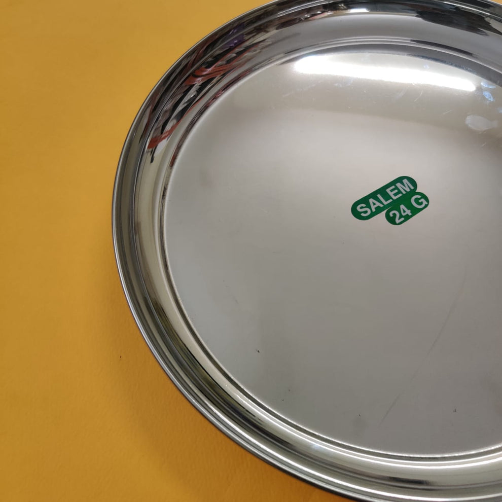 Salem Stainless Steel Tiffin Plate Big – Annams Shop